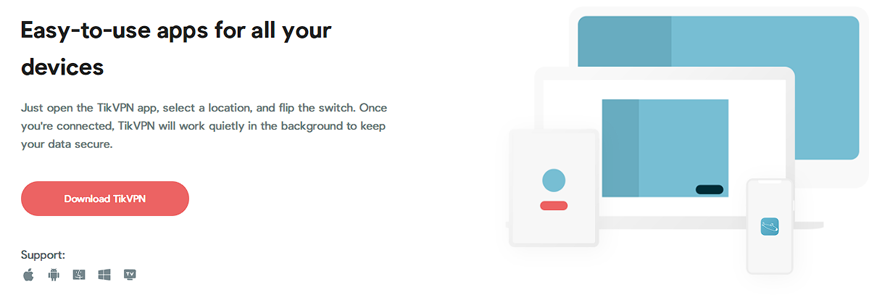 TikVPN - latest 2024 review, tests, downloads and discounts