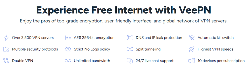 VeePN: latest 2024 review. Downloads and discounts